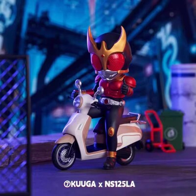 官方万代BNFIGURE Q盲盒 假面骑士×HONDA系列联名本田摩托车模玩