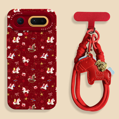 适用荣耀magic8proair新年小马壳