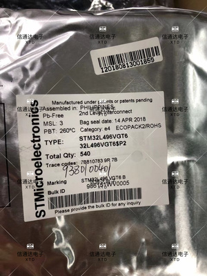 销售并回收STM32L496VGT6 LQFP-100贴片 微控制器芯片 单片机