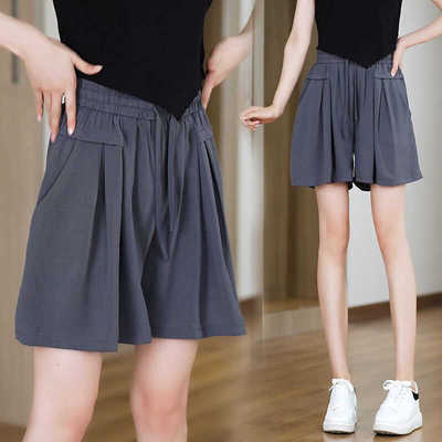 a字2024夏季新款五分休闲裤垂感