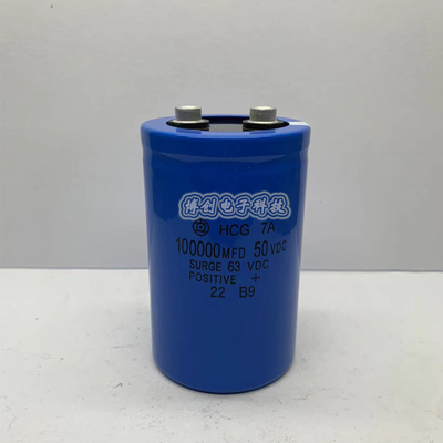 HCG FA50V100000UF进口日立蓝皮大容量螺丝脚电解电容10万UF50VDC