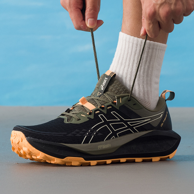 亚瑟士男鞋2025秋季GEL-TRABUCO 13运动鞋缓震越野跑步鞋1011B973