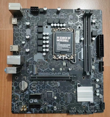 华硕B660M-P D4内存台式机主板1700针支持12/13/14代cpu处理器