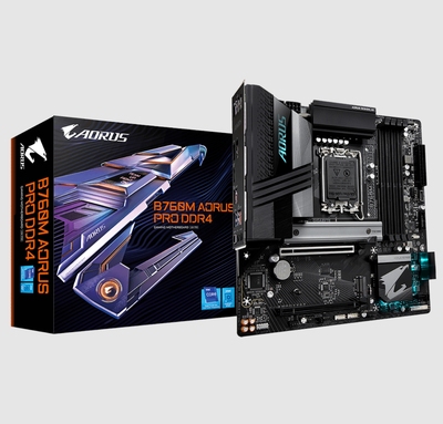 技嘉B760M AORUS PRO  DDR4内存小雕1700主板支持12/13/14代cpu