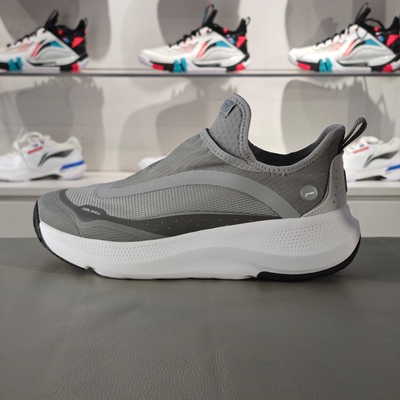 李宁透气男子一脚蹬休闲鞋