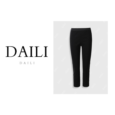 黛利新款时尚简约显瘦气质打底裤DL2406014