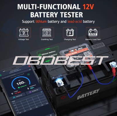 跨境批发 ANCEL BM200 蓝牙版 12V汽车蓄电池监控器 电压电量显示
