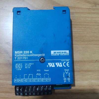 议价德国ZIEHL温控模块，型号MSR220K T22175可维修