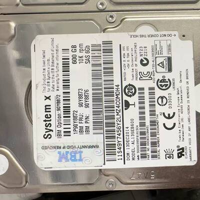 可维修IBM 600G SAS 10K2.5寸90Y8873 49议价