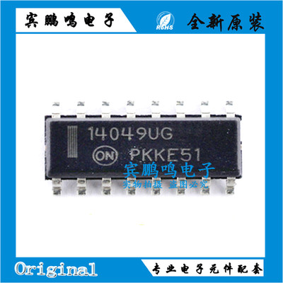 原装正品 MC14049UBDR2G 贴片 SOP-16 反相器 丝印 14049UG