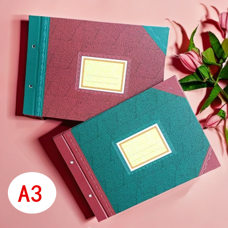 A3 账本封面 A4账皮帐芯封面 账夹16K 账本封皮 帐封 账面 财务用品18开彩色账册活页封面记账本