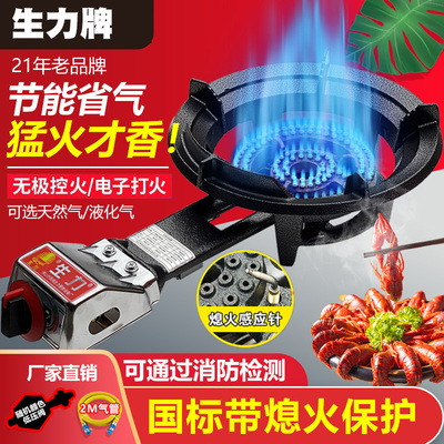 生力牌猛火灶商用猛火炉节能旋火灶液化气台式煤气灶卤水麻辣烫