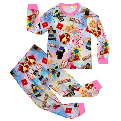 新款套装罗布乐思roblox女童家居服长袖+长裤两件套装81172