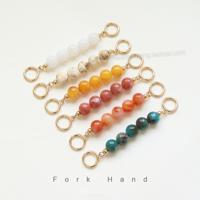 叉子手工珍珠亚克力延长带背带