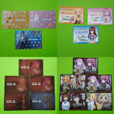 万代hololive error食玩卡牌闪卡姬森璐娜 桃铃音音 时乃空促销