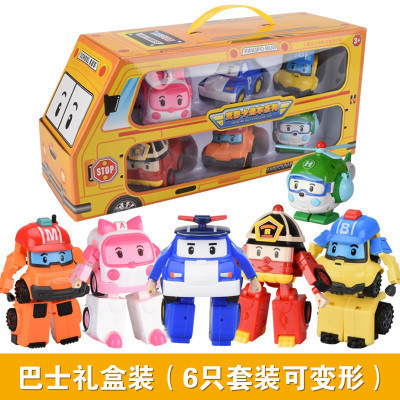 变形警车珀利救援队全套玩具