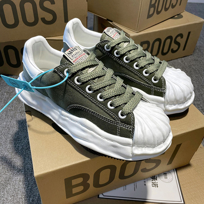 三原康裕mmy溶解鞋贝壳头男女款厚底帆布鞋2026新款增高休闲潮鞋