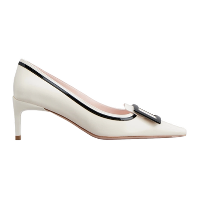 RogerVivier/罗杰维维亚女士高跟鞋漆面小猫跟锥形方头新款