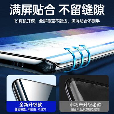 适用opporeno5pr手机保护膜5pLAZYBUG ro水凝膜适用eno钢化膜5pro贴膜全屏覆 覆十全包边曲面+防摔pror+防爆