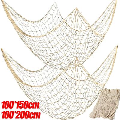 Wall Hanging Fishing Net Hawaiian Ocean Theme Decor Perfect