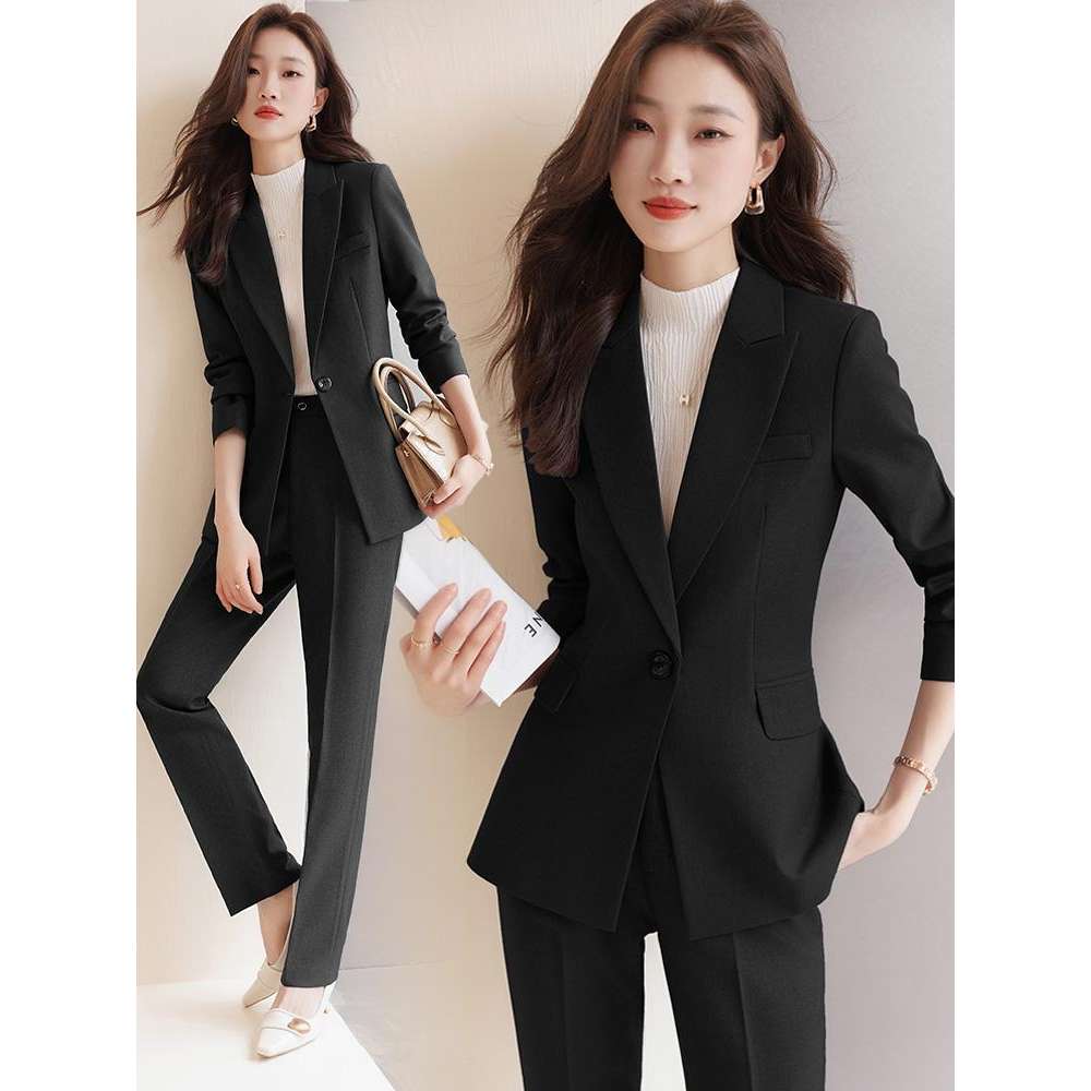 黑色西装套装女职业装2026新款高级感气质正装工作服高端西服外套