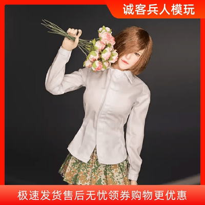 现货 cdtoys 1/6 phicen岚包胶素体女兵人衬衫 长袖短袖 CD070