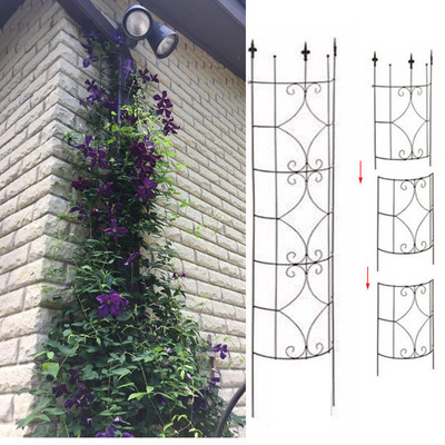 半圆路灯杆立体花爬藤架