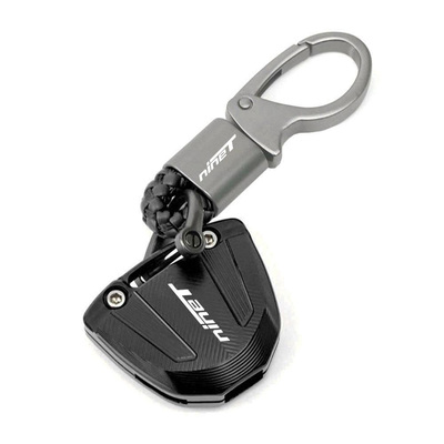 适用于宝马摩托拿铁R NINET 车钥匙保护壳改装金属锁匙盖挂绳配件