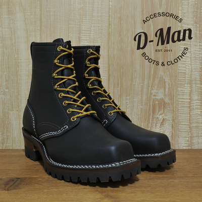 黑色WESCO简洁风工装靴