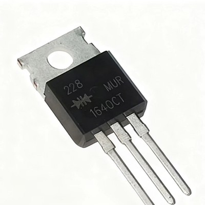 拆机MUR1640CT TO-220-3脚快恢复二极管 共阴双二极管 16A/400V