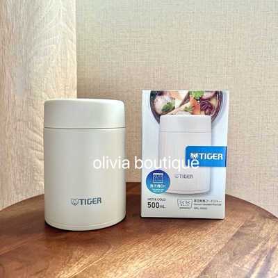 现货 日本本土25新Tiger虎牌大容量焖烧杯不锈钢保温饭盒粥汤罐