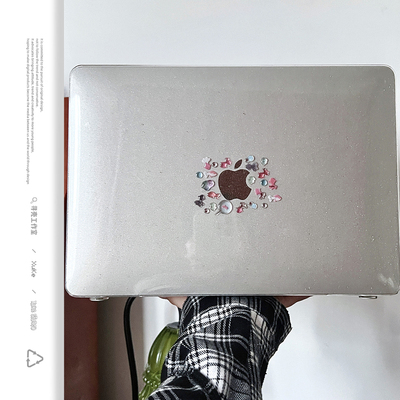 寻壳【满天星水晶透明硬壳】适用小金鱼苹果macbookair保护壳mac笔记本2025款电脑pro套pro14寸13M1配件硬165
