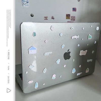 ins可爱春日小猫2025款适用macbookair保护壳13.6寸m4苹果macbookpro套15笔记本电脑14寸16键盘膜air透明可爱