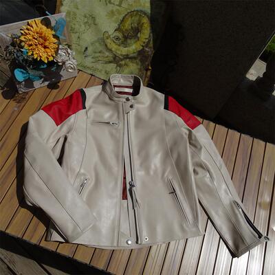 仅106件【外贸福利抛售】意产平滑小牛皮美式复古机车真皮衣