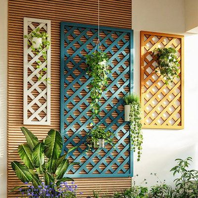 防水防腐防腐木壁挂花架