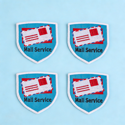 美式复古MailService刺绣布贴