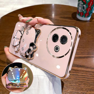 适用vivoy300i手机壳vivo保护y300i硅胶套V2444A镜头全包voviy防摔软壳女voy新款ins风带支架丫镜子viviy可爱