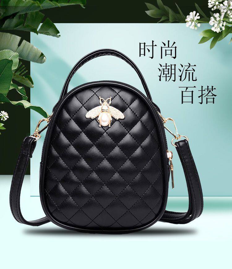 新款网红大胃王包包女时尚菱格斜跨包三层小包百搭女包手提单肩包