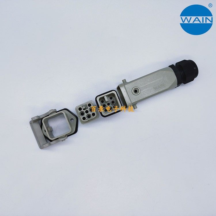 WAIN唯恩重载连接器 HD-007MC/FC 7针7芯冷压连接哈丁航空插头_虎窝淘