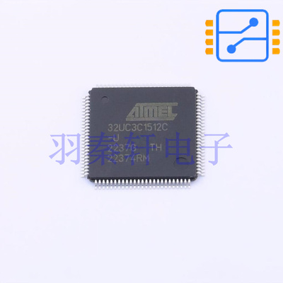 AT32UC3C1512C-AUT TQFP-100 微控制器 32位 低功率 AVR32 66MHz