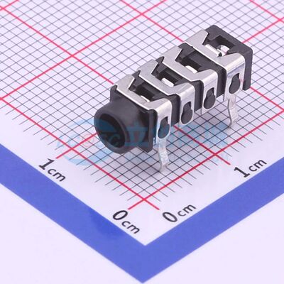 PJ-313B6-B 音频连接器3.5mm耳机座插件 500mA30V可开票
