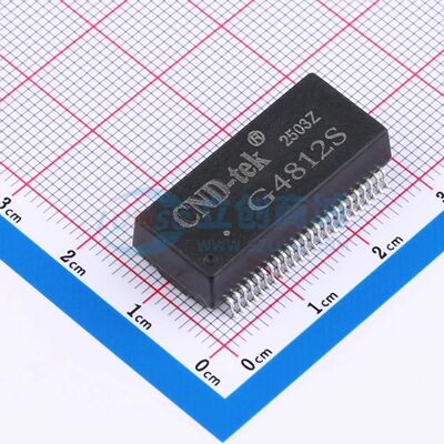 G4812S网口变压器SMD-48P,27.8x12.3mm双口350uH1000M