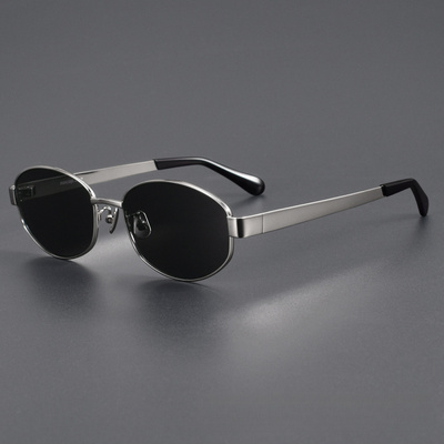 FAKE老钱风2025新款高级感ME太阳镜 欧美椭圆墨镜NOCAP眼镜框架