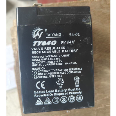TAIYANG太阳蓄电池 TY640 6V4Ah玩具车童车 电子称用电瓶6v5