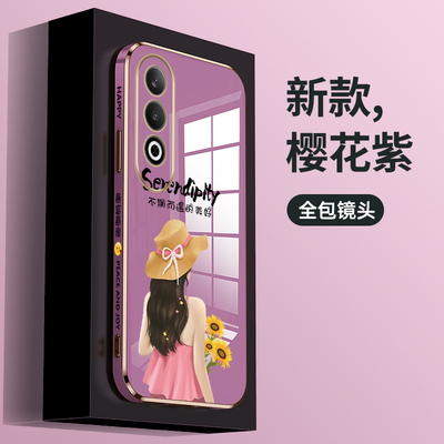 不期而遇适用oppok12plus手机壳新款K12PLUS保护套直边电镀硅胶op0pp0防摔创意女款PKS110全包时尚轻奢