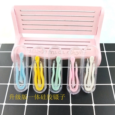 一体硅胶夹子吸棒组合摘取美瞳盒