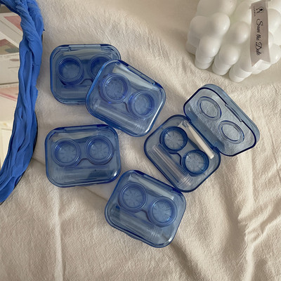 无需拧盖隐形眼镜盒便携式美瞳盒