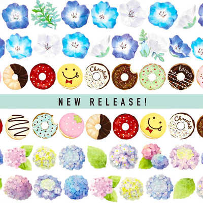 猫咪手帐周边绣球花新款贴纸胶带