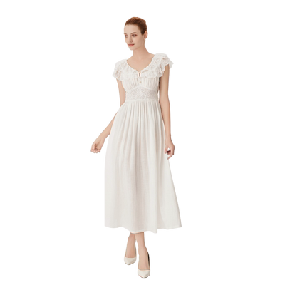 CABRIDA/嘉德丽亚束腰棉睡裙