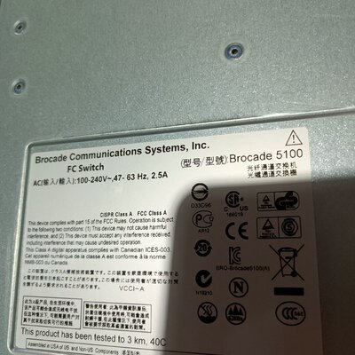 议价~Brocade 5100 整机 双电源 机拆回来~清库存